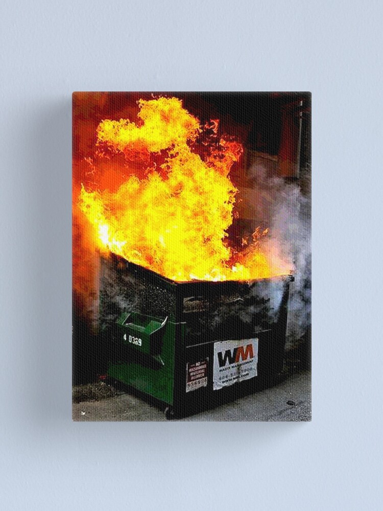 "Dumpster Fire" Canvas Print for Sale by racecar32 | Redbubble