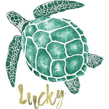 "Turtle Drawing,Sea Turtle,Lucky Quotes,Watercolor Turtle" Poster for ...