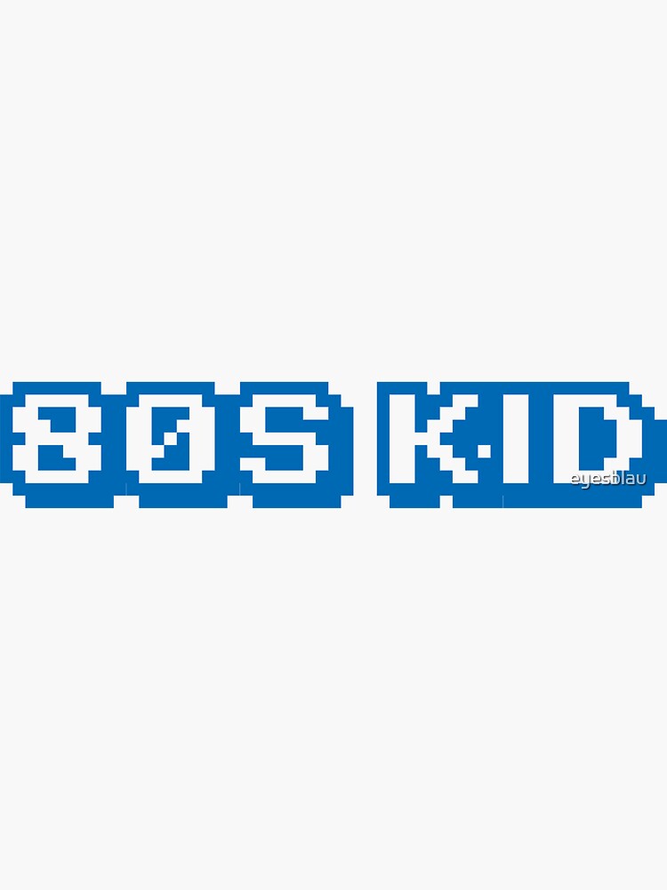 "80s Kid" Sticker by eyesblau | Redbubble