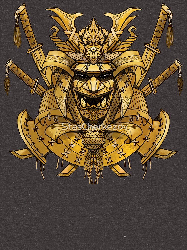 "Golden mask of samurai" Pullover Hoodie for Sale by StasCherkezov ...
