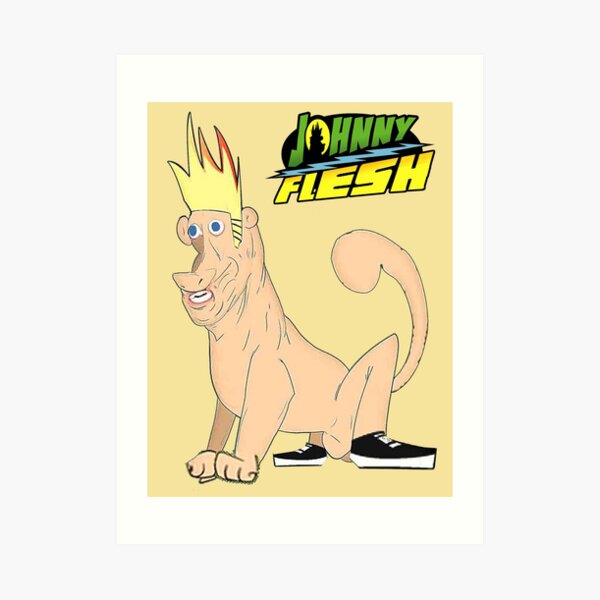 "Johnny Flesh" Art Print for Sale by Karatecake | Redbubble