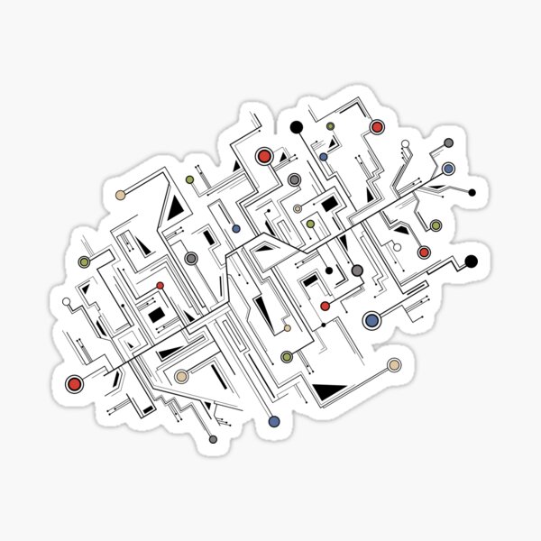 "Circuit Board" Sticker by cassandramt17 | Redbubble