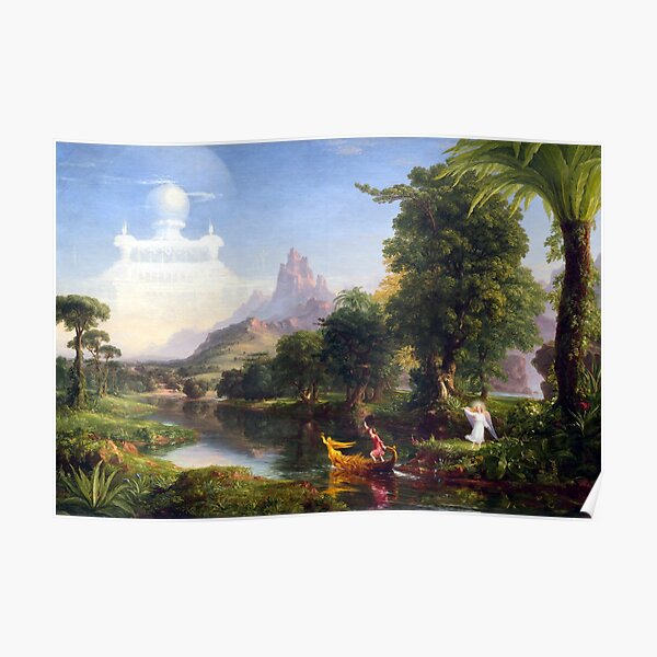 "Thomas Cole Die Reise des Lebens Jugend" Poster von pdgraphics | Redbubble