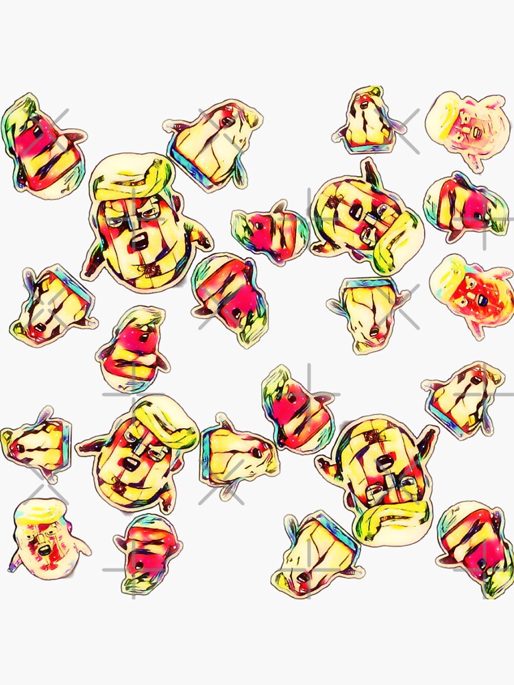 "Mango Mussolini " Sticker by NeverNanashi | Redbubble