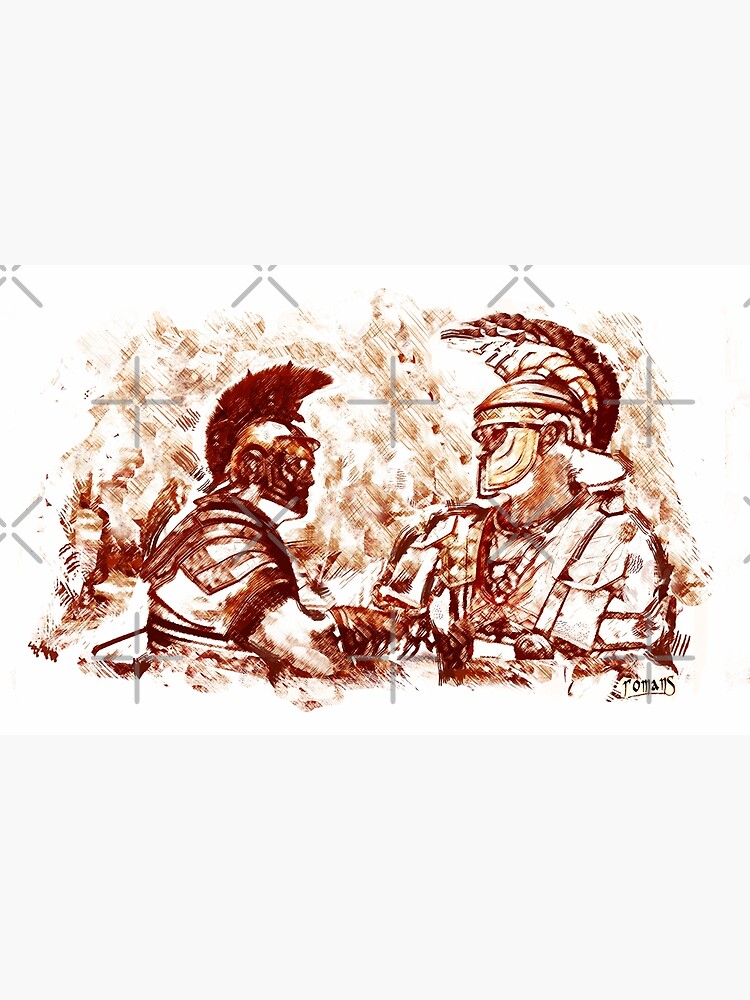 "The 'Roman' handshake" Poster by romansart | Redbubble