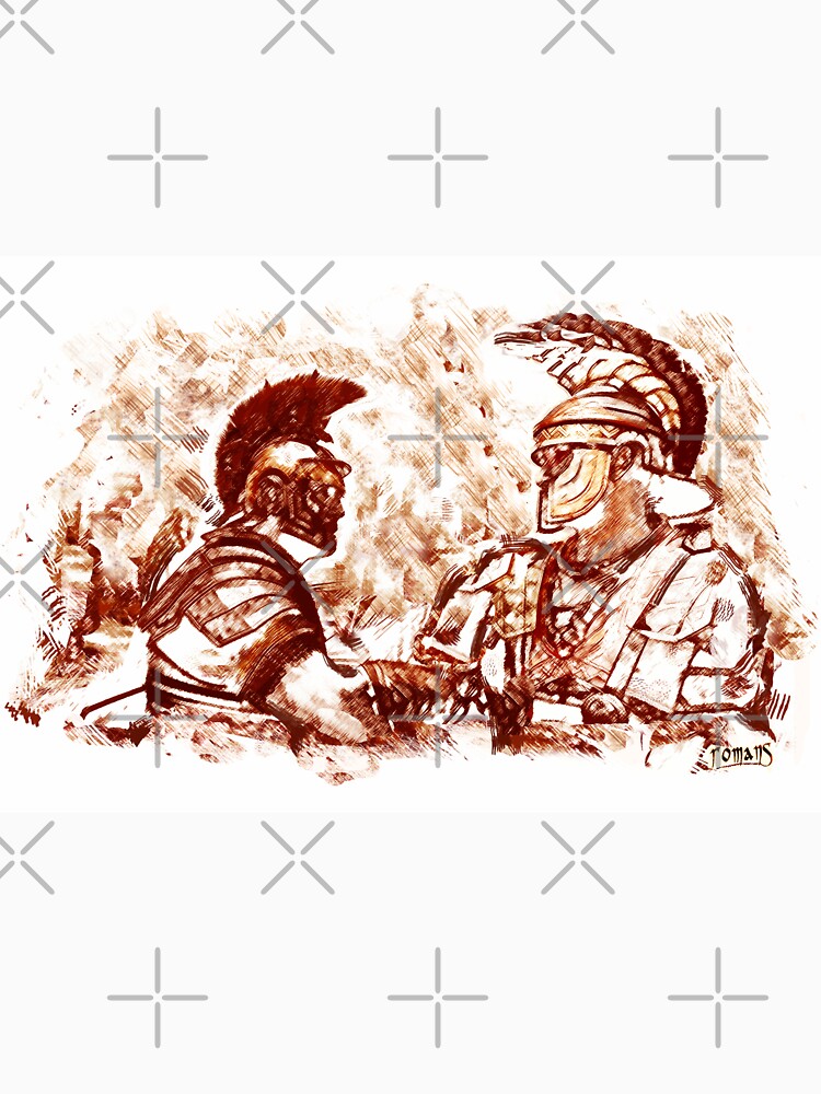 "The 'Roman' handshake" T-shirt for Sale by romansart | Redbubble ...