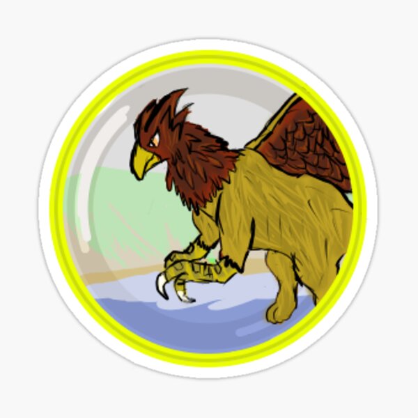 "Griffin Token" Sticker for Sale by Littlebunnyruru | Redbubble