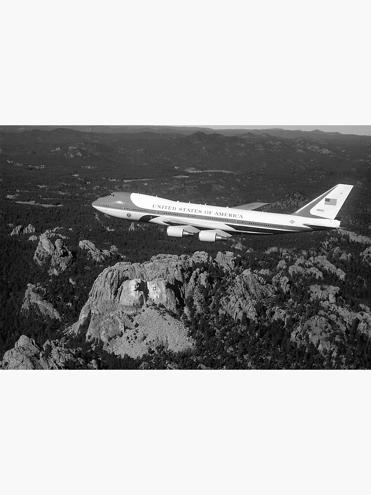"Air Force One flying over Mount Rushmore - 1990" Sticker for Sale by ...