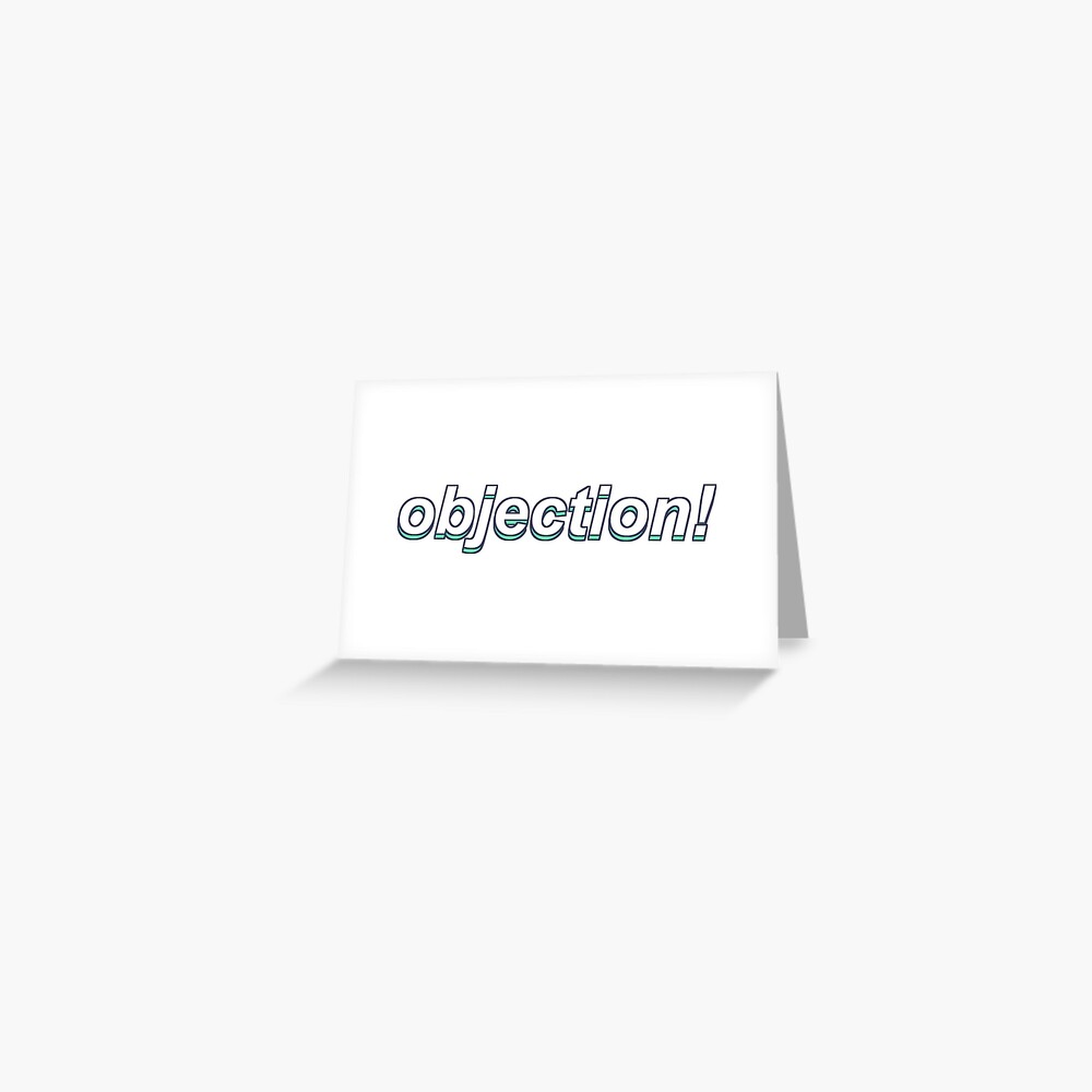 "objection" Sticker for Sale by Bailey B | Redbubble