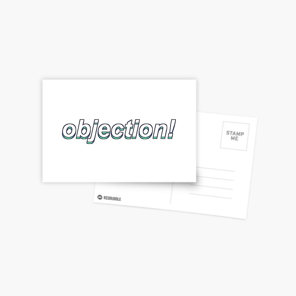 "objection" Sticker for Sale by Bailey B | Redbubble