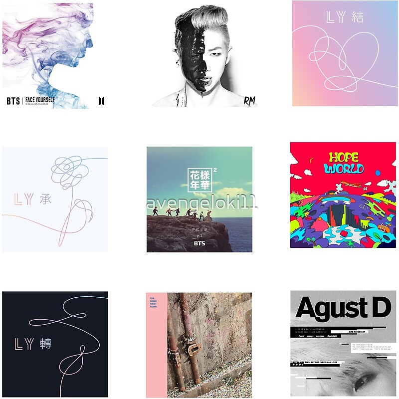 "BTS Album Covers" by avengeloki11 | Redbubble