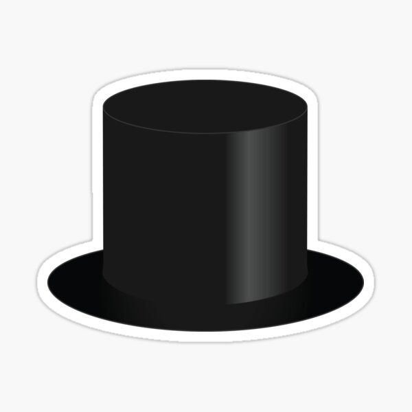 "Top Hat" Sticker for Sale by MaroDek | Redbubble