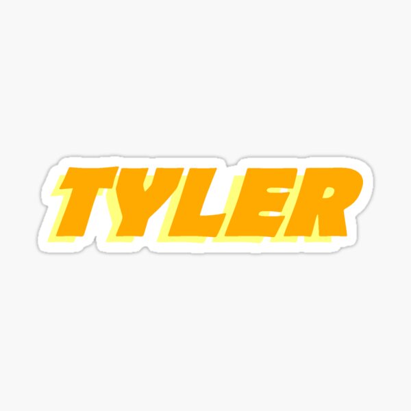 "Tyler the Creator Orange Font" Sticker by JenniferSusanto | Redbubble