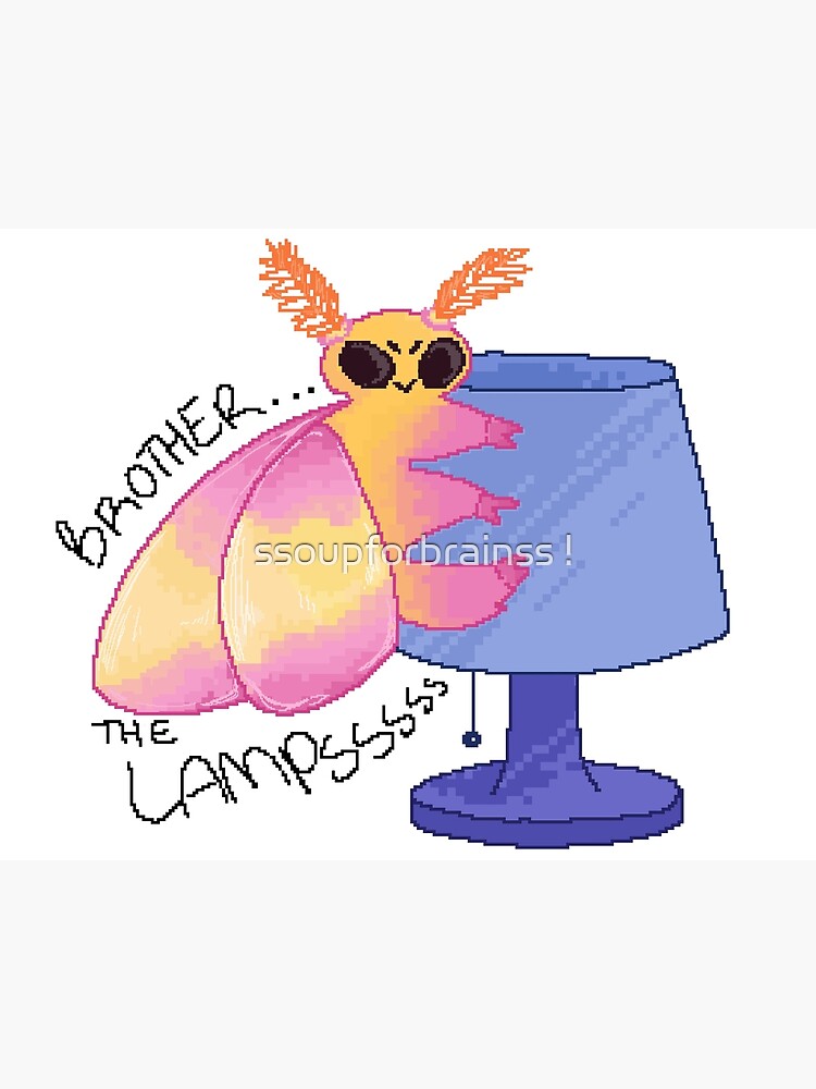 "Moth Lamp" Poster by the3omeletteers | Redbubble