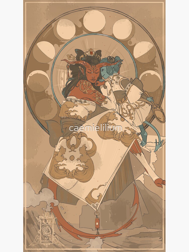 "Ruby of the Sea 01" Sticker for Sale by caemielilium | Redbubble