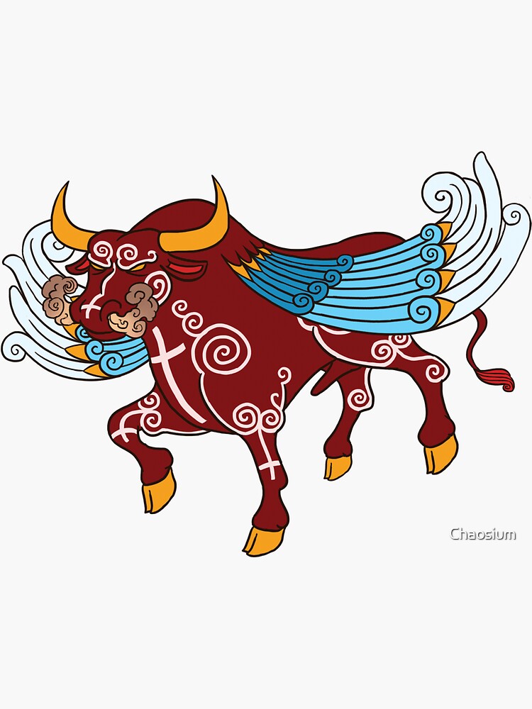 "Storm Bull, The Chaos Killer by Kalin Kadiev" Sticker for Sale by ...