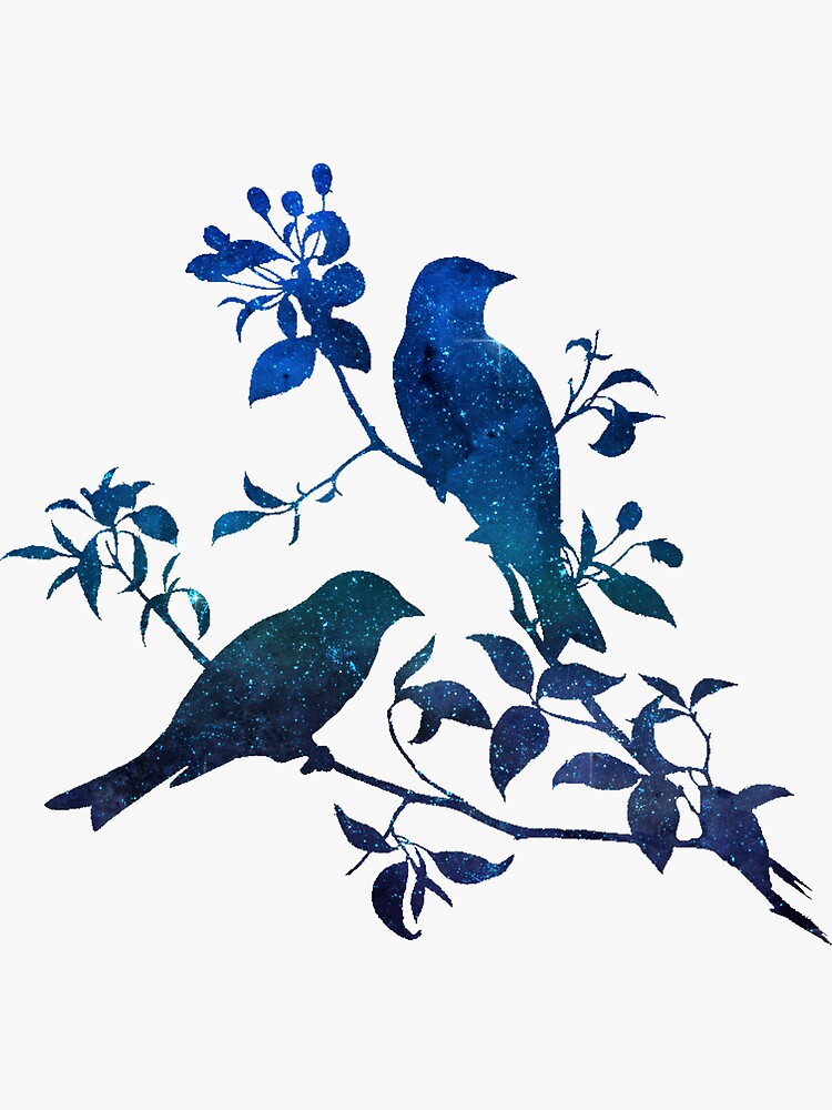 "Bird Silhouette" Sticker for Sale by GwendolynFrost | Redbubble
