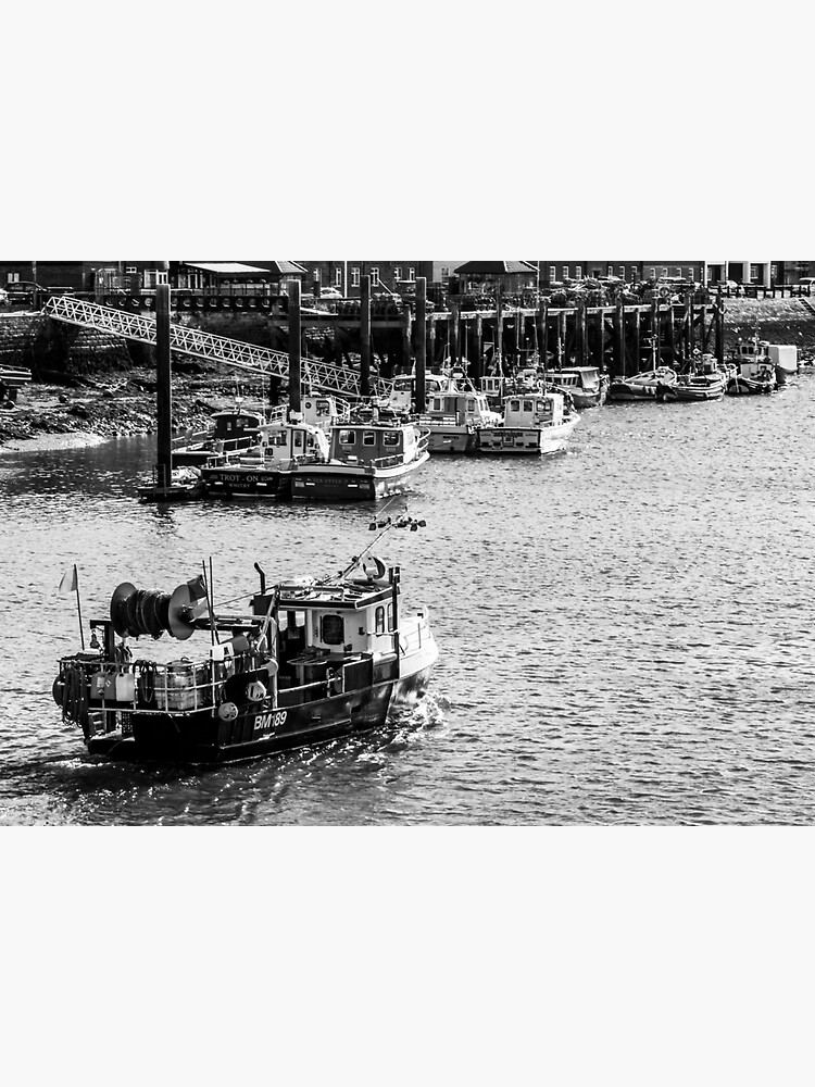 "Whitby Fishing Boat" Sticker for Sale by grumpykeith | Redbubble
