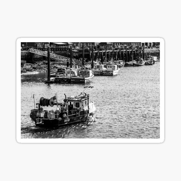 "Whitby Fishing Boat" Sticker for Sale by grumpykeith | Redbubble