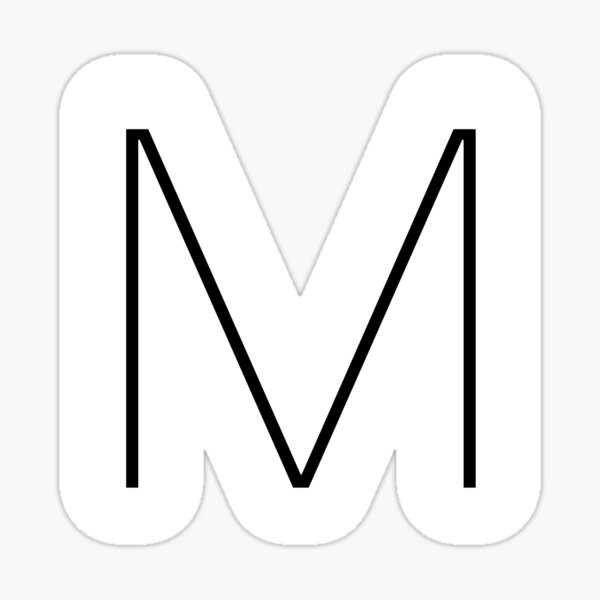 "Mu Thin Sorority Greek Letter" Sticker for Sale by lissullivan | Redbubble