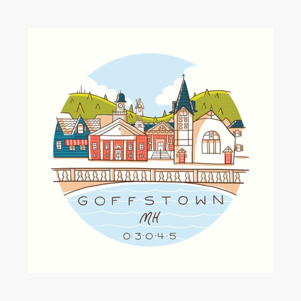 "Hometown Logo" Art Print by amyebouchard | Redbubble