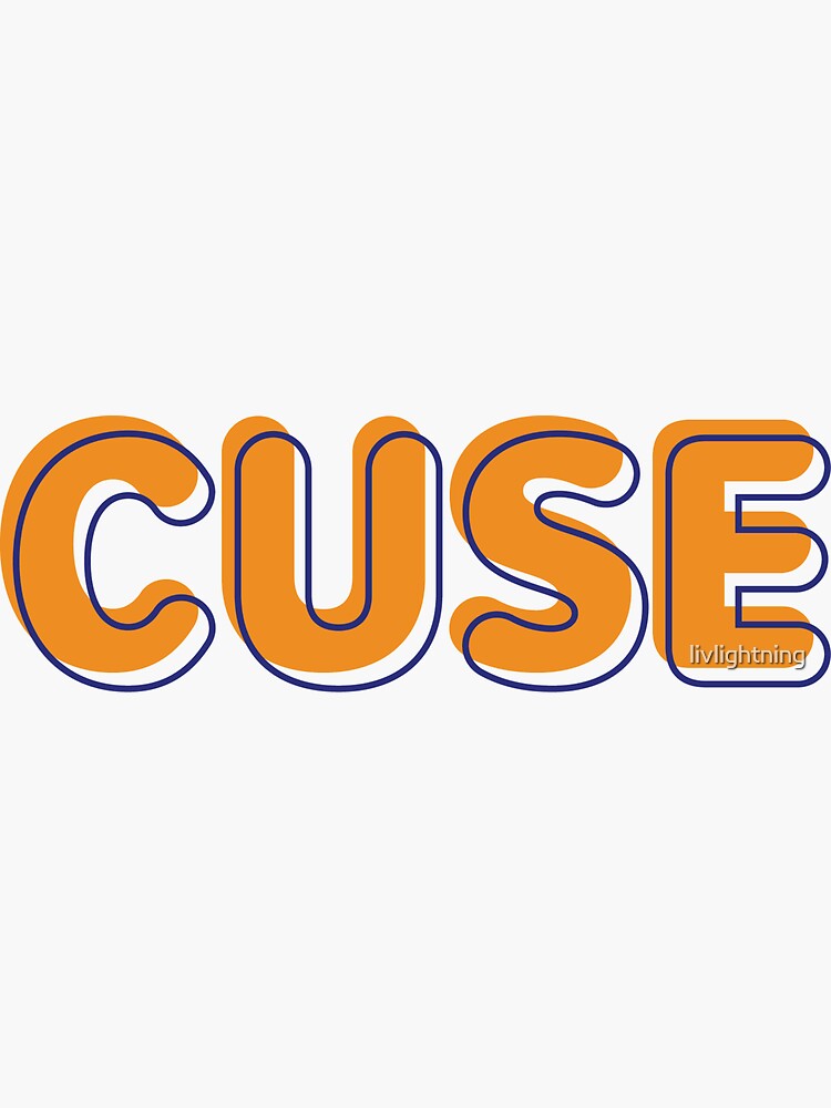 "CUSE" Sticker for Sale by livlightning | Redbubble