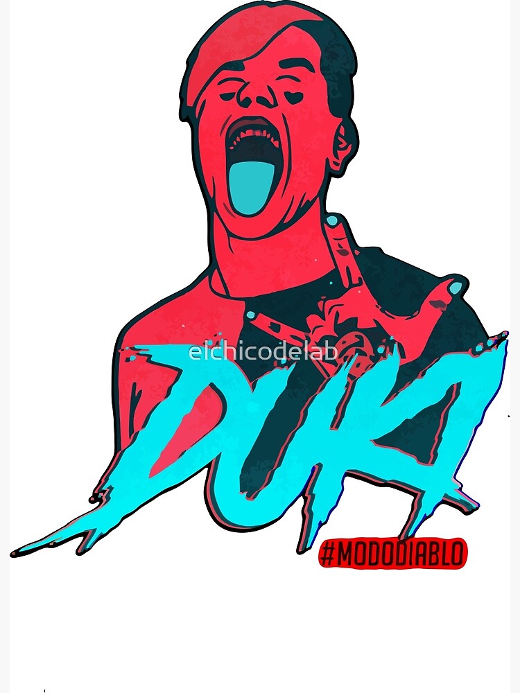 Póster «DUKI - #MODODIABLO» de elchicodelab | Redbubble