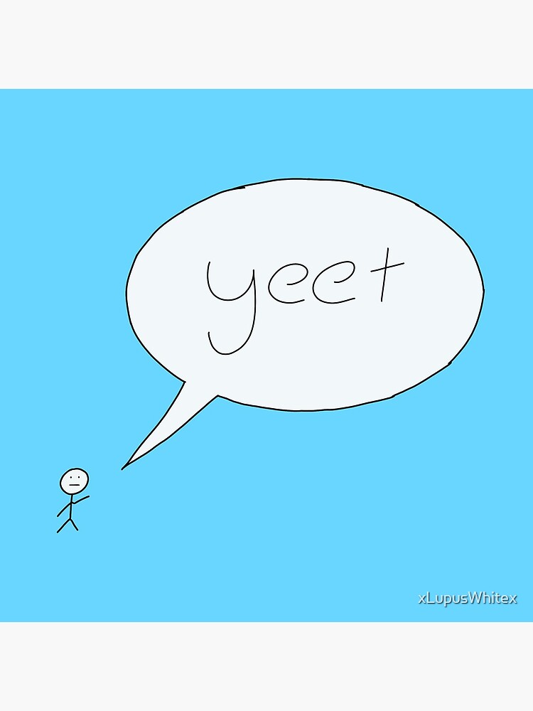 "Yeet" Throw Pillow for Sale by xLupusWhitex | Redbubble