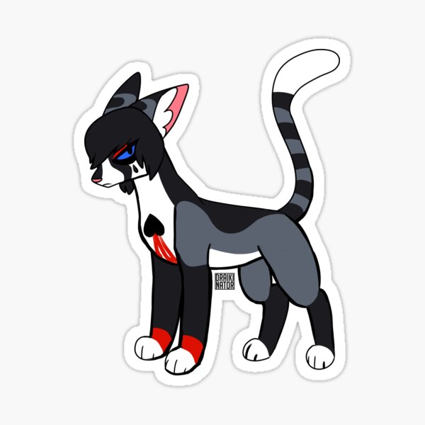 "Emo Ashfur" Sticker for Sale by Draikinator | Redbubble
