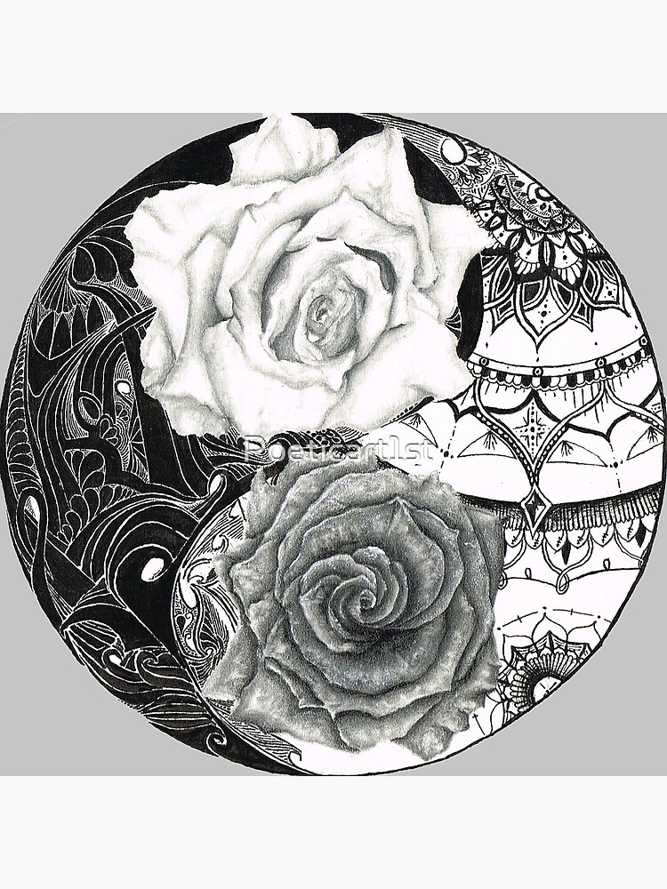 "Rose Yin Yang" Photographic Print by Poeticart1st | Redbubble
