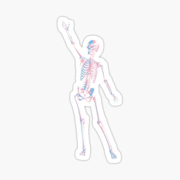"Transgender Pride Skeleton" Sticker for Sale by StormysSeas | Redbubble