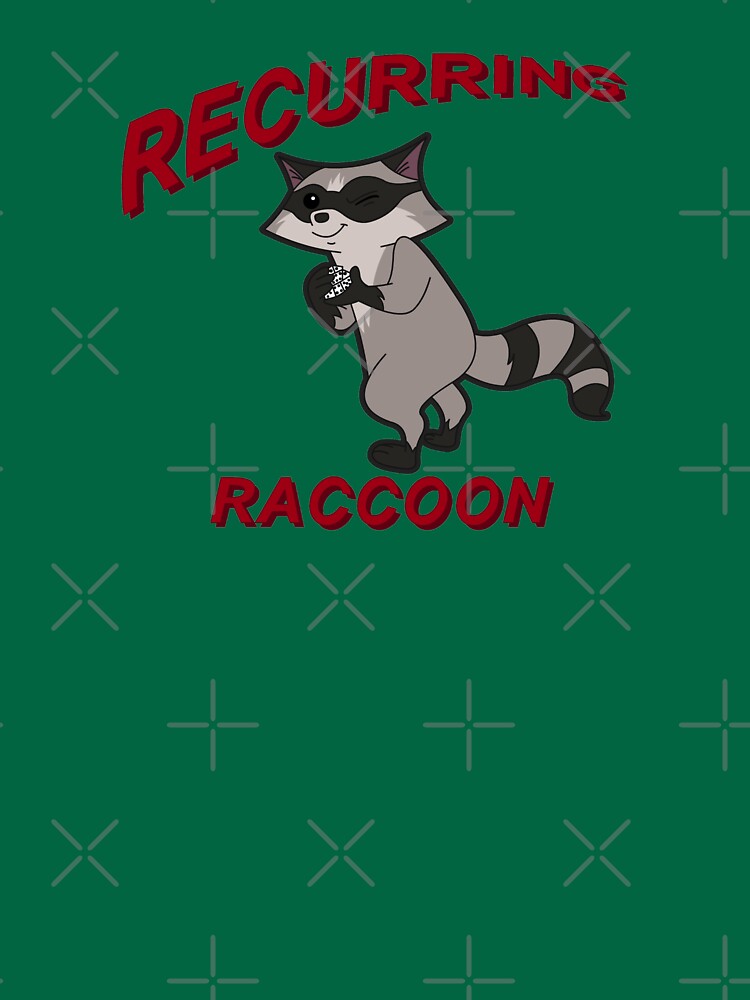 "Recurring Raccoon " T-shirt for Sale by robotghost | Redbubble | milo ...