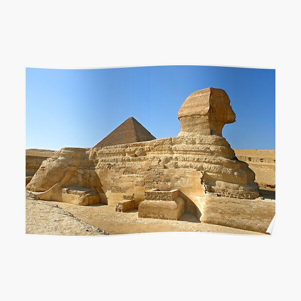 "Great Sphinx of Giza" Poster for Sale by DavidJallaud | Redbubble
