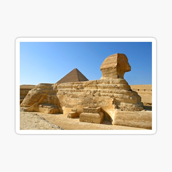 "Great Sphinx of Giza" Sticker for Sale by DavidJallaud | Redbubble