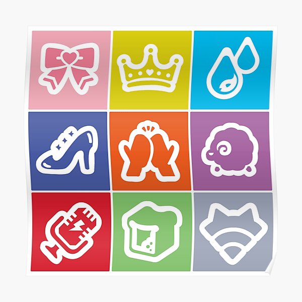 "Perfect Dream Project Icons" Poster for Sale by MegurineMariko | Redbubble