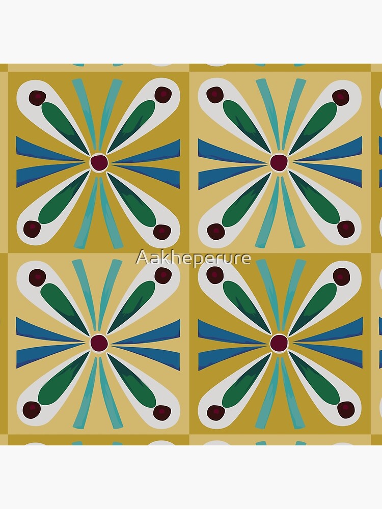 "Ancient Egyptian golden square tomb pattern" Art Board Print for Sale ...