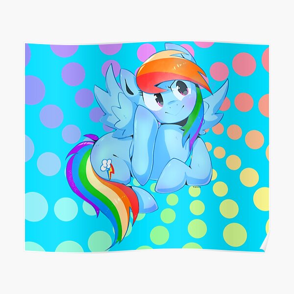 "Rainbow dash " Poster by Pengtastic | Redbubble