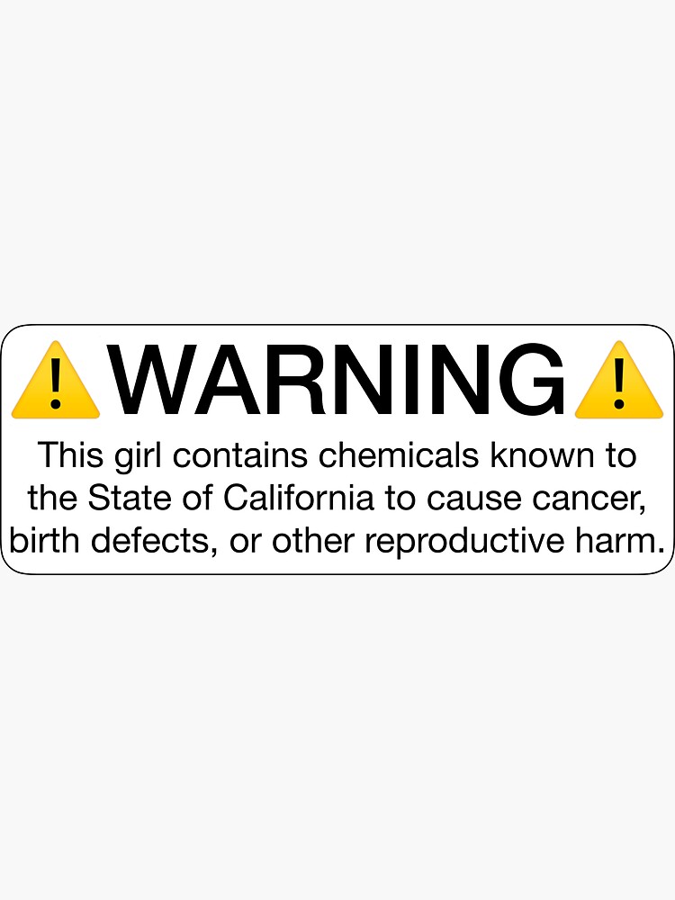 "Warning - Girl" Sticker for Sale by rcombs | Redbubble