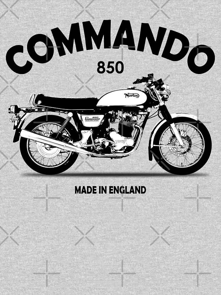 "Commando 850 Made In England" T-shirt for Sale by rogue-design ...