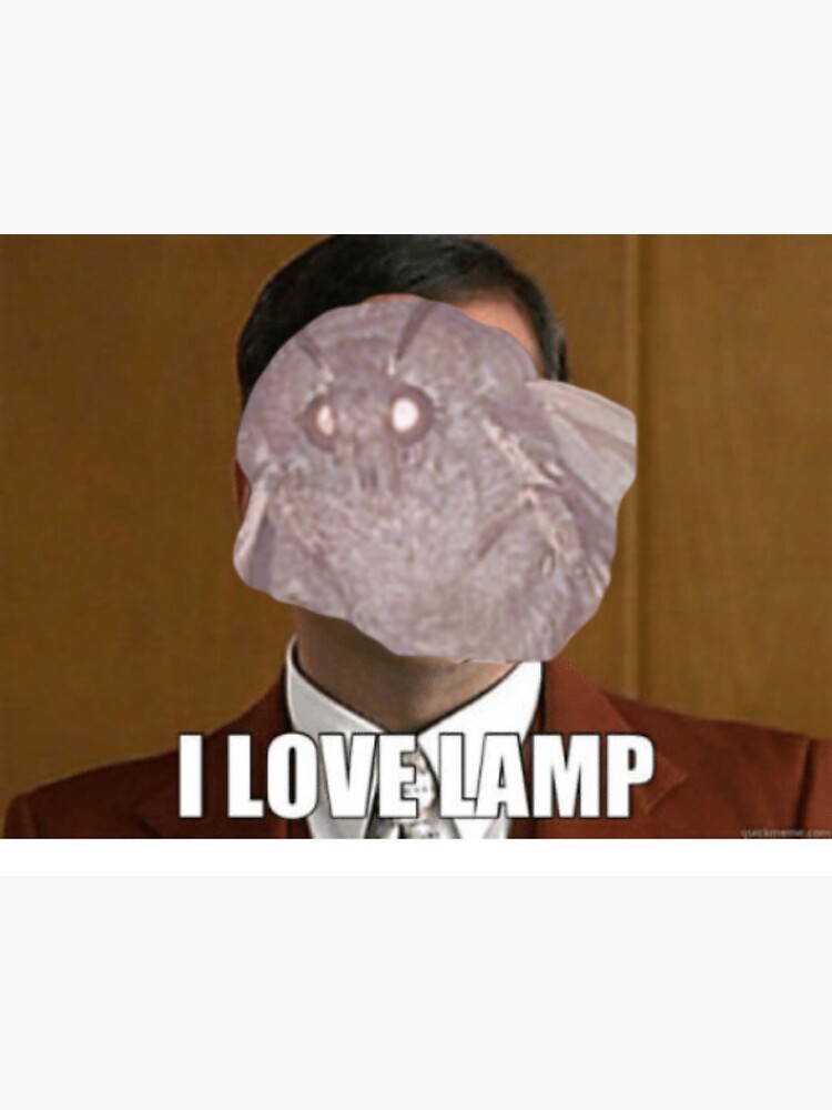 "2018 Moth Meme-Anchorman, "I love lamp"" Sticker by Retro51536 | Redbubble