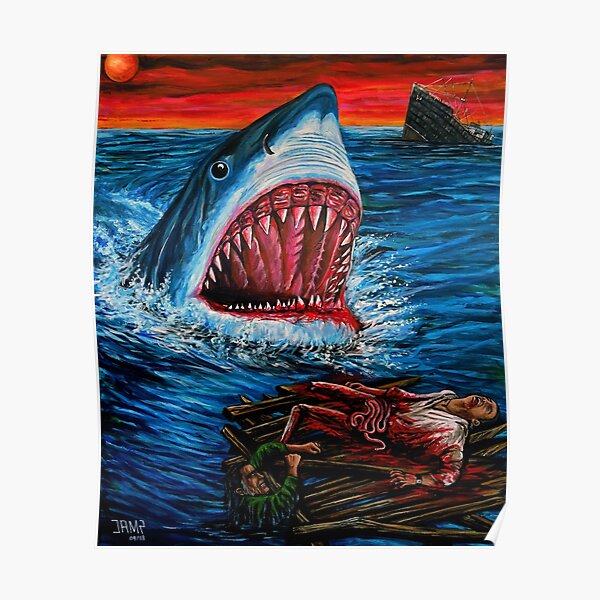 "The last shark (L’ultimo squalo)" Poster by JosefMendez | Redbubble