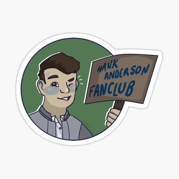 "hank anderson fan club (founding member)" Sticker for Sale by ...