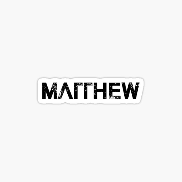 "Matthew" Sticker for Sale by Shalomjoy | Redbubble