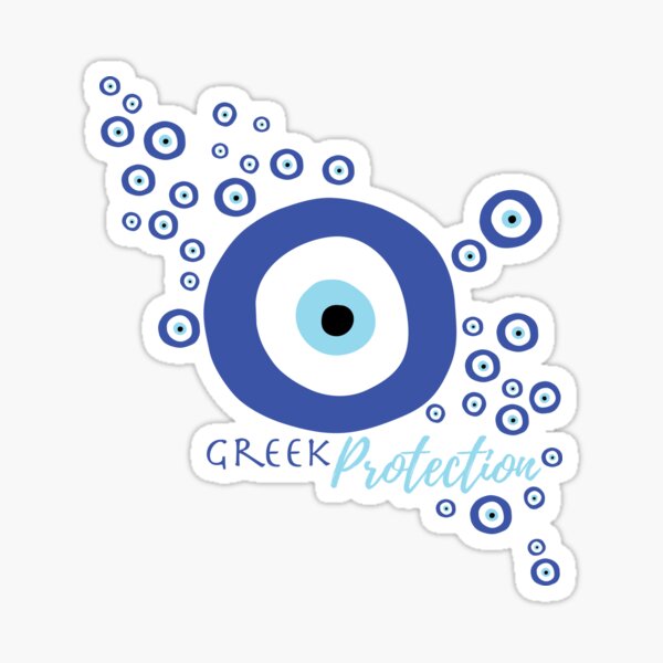 "Greek Protection - Greek Pride" Sticker by Anartsysoul | Redbubble