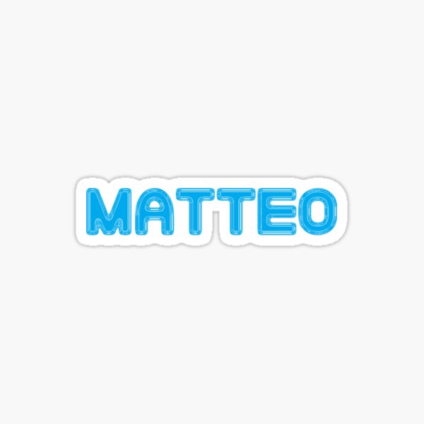 "Matteo" Sticker for Sale by Shalomjoy | Redbubble