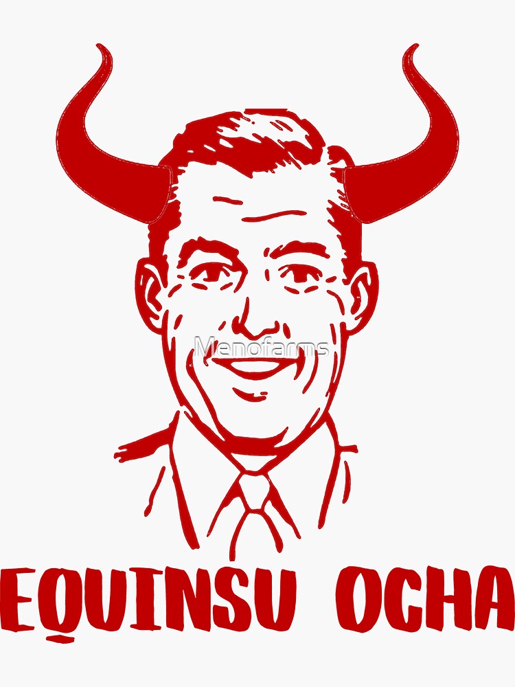"Equinsu Ocha" Sticker for Sale by Menofarms | Redbubble