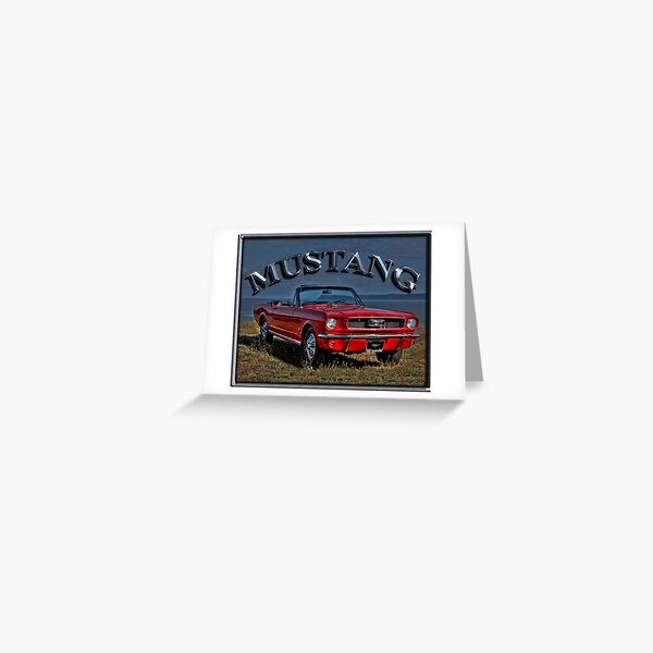 Ford Mustang Greeting Cards | Redbubble