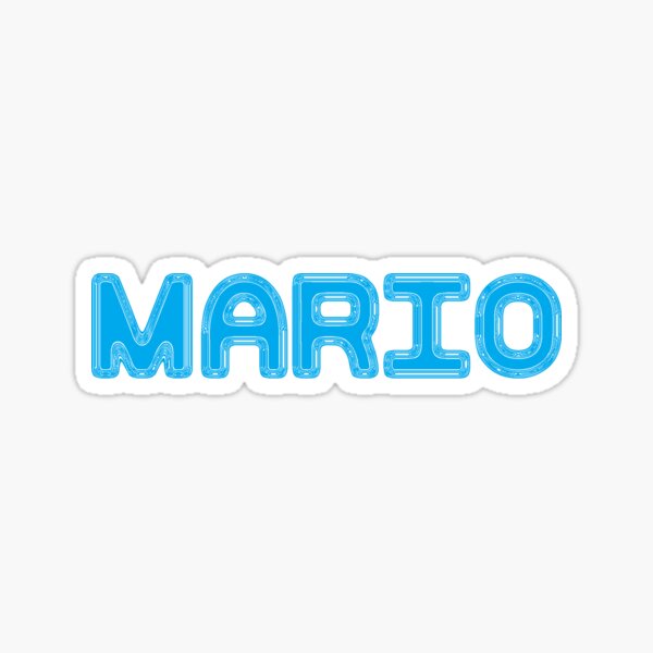 "Mario" Sticker by Shalomjoy | Redbubble