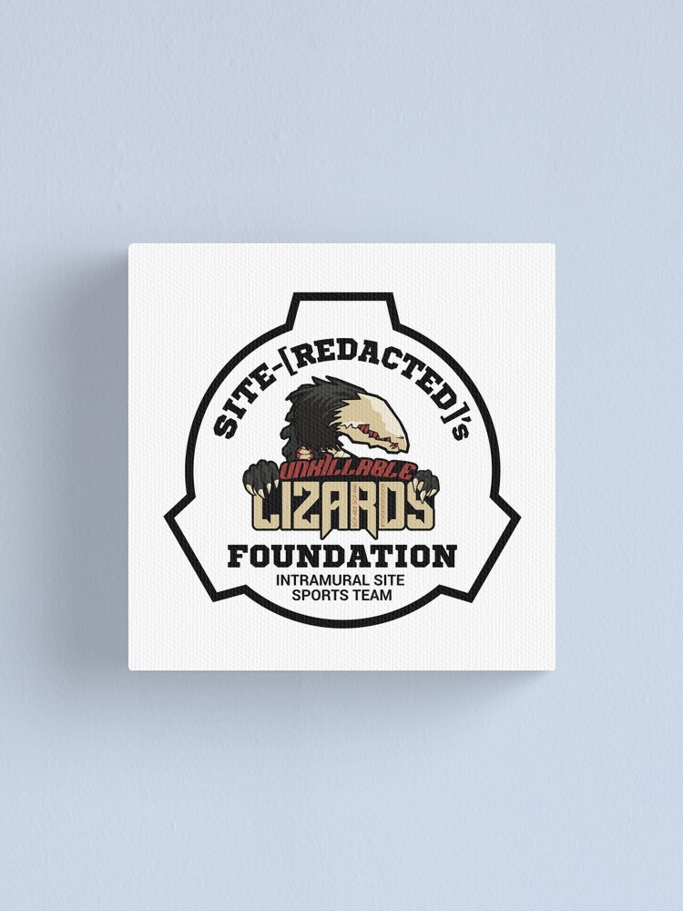 "Alt Unkillable Lizards - SCP Foundation Sports Team" Canvas Print by ...