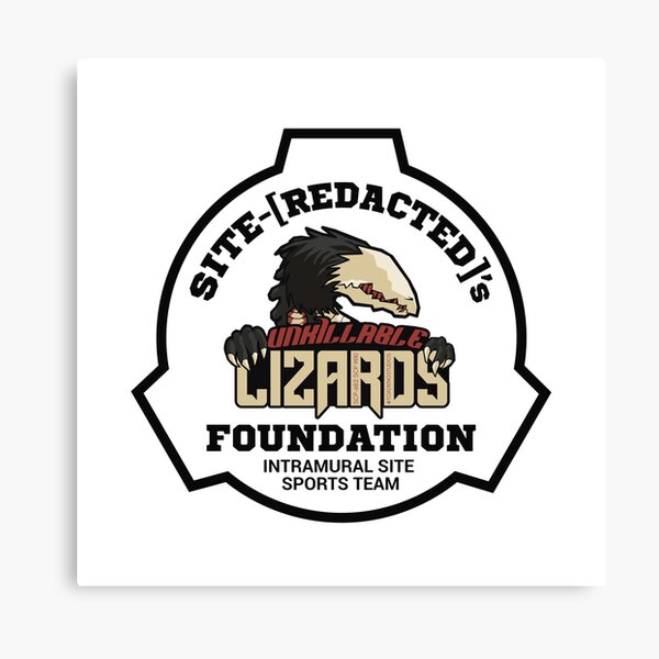 "Alt Unkillable Lizards - SCP Foundation Sports Team" Canvas Print by ...